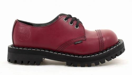 GLANY STEEL FULL CZERWONE 101/102/O 3 - DZIURKOWE | sklep metalRoute.pl