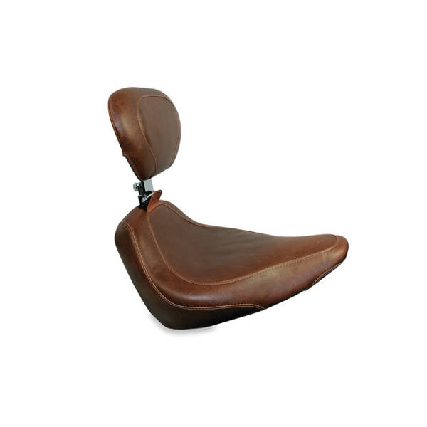 Mustang, Wide Tripper solo seat. With rider backrest 537476 ...