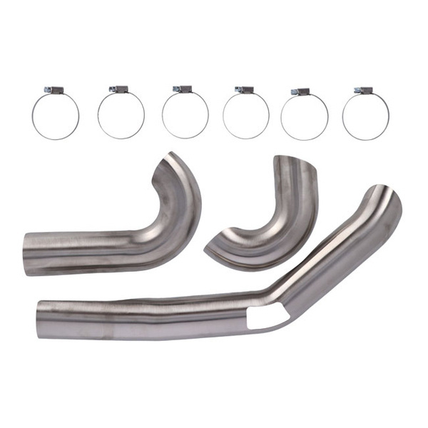 Zard, header heat shield set. Polished 982542 | Motorcycle Accessories ...
