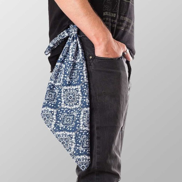 bandana ROCK DADDY Paisley Denim Blue | Rock Gadgets \ Bandanas and ...