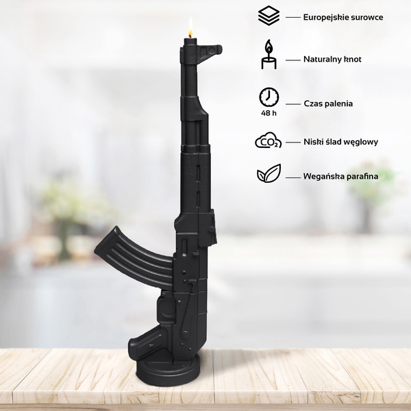 candle CANDELLANA Kalash Gun Black Matt | Rock Gadgets \ Rock Gadgets ...