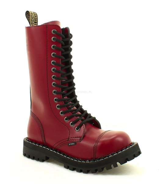 combat boots STEEL 135/136/O/FULL RED | For Him \ Shoes For Her \ Shoes ...
