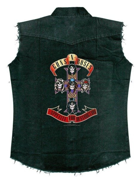 vest RAZAMATAZ GUNS N ROSES APPETITE FOR DESTRUCTION | Men's Rock ...