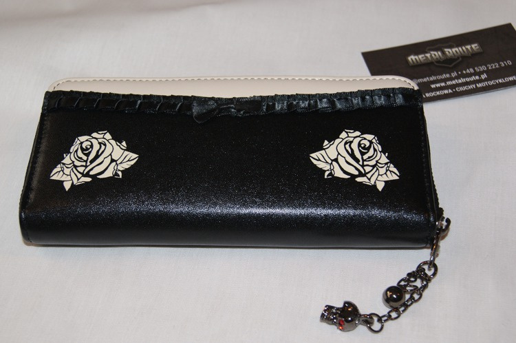 wallet BANNED SKULL WITH A ROSE | Rock Gadgets \ Wallets Brands \ B ...
