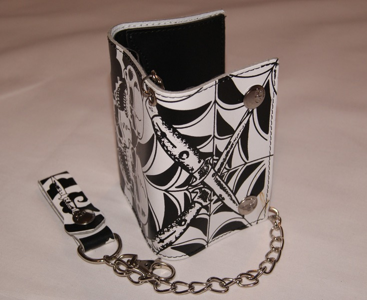 wallet ROCK DADDY With Black Cobweb And Knifes | Rock Gadgets \ Wallets ...