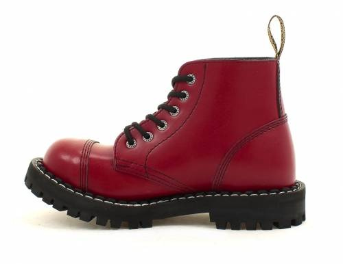 GLANY STEEL FULL CZERWONE 127/128/O 6 - DZIURKOWE | sklep metalRoute.pl