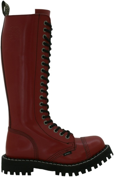 GLANY STEEL FULL CZERWONE 139/140/O/Z 20 - DZIURKOWE | sklep metalRoute.pl