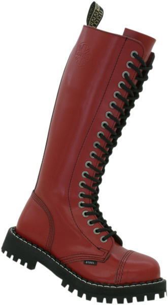 GLANY STEEL FULL CZERWONE 139/140/O/Z 20 - DZIURKOWE | sklep metalRoute.pl