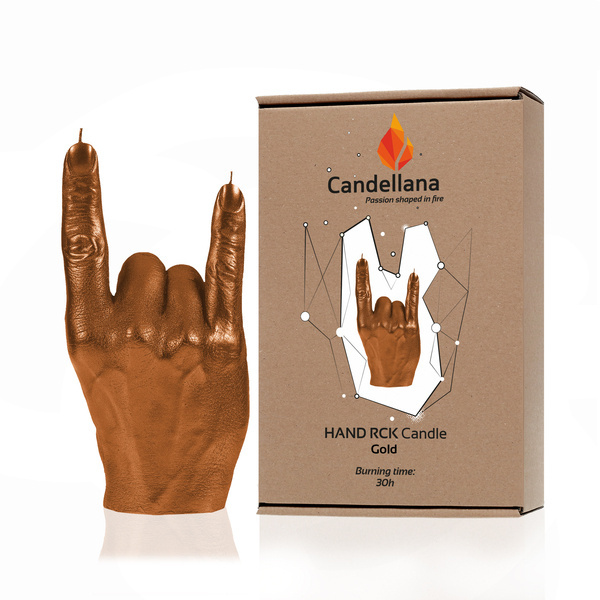 świeca CANDELLANA Hand RCK Gold | sklep metalRoute.pl